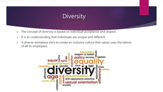 Diversity in the Workplace for IST 335 | PPTX