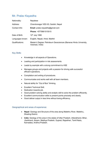 Pralav Kayastha | DOC