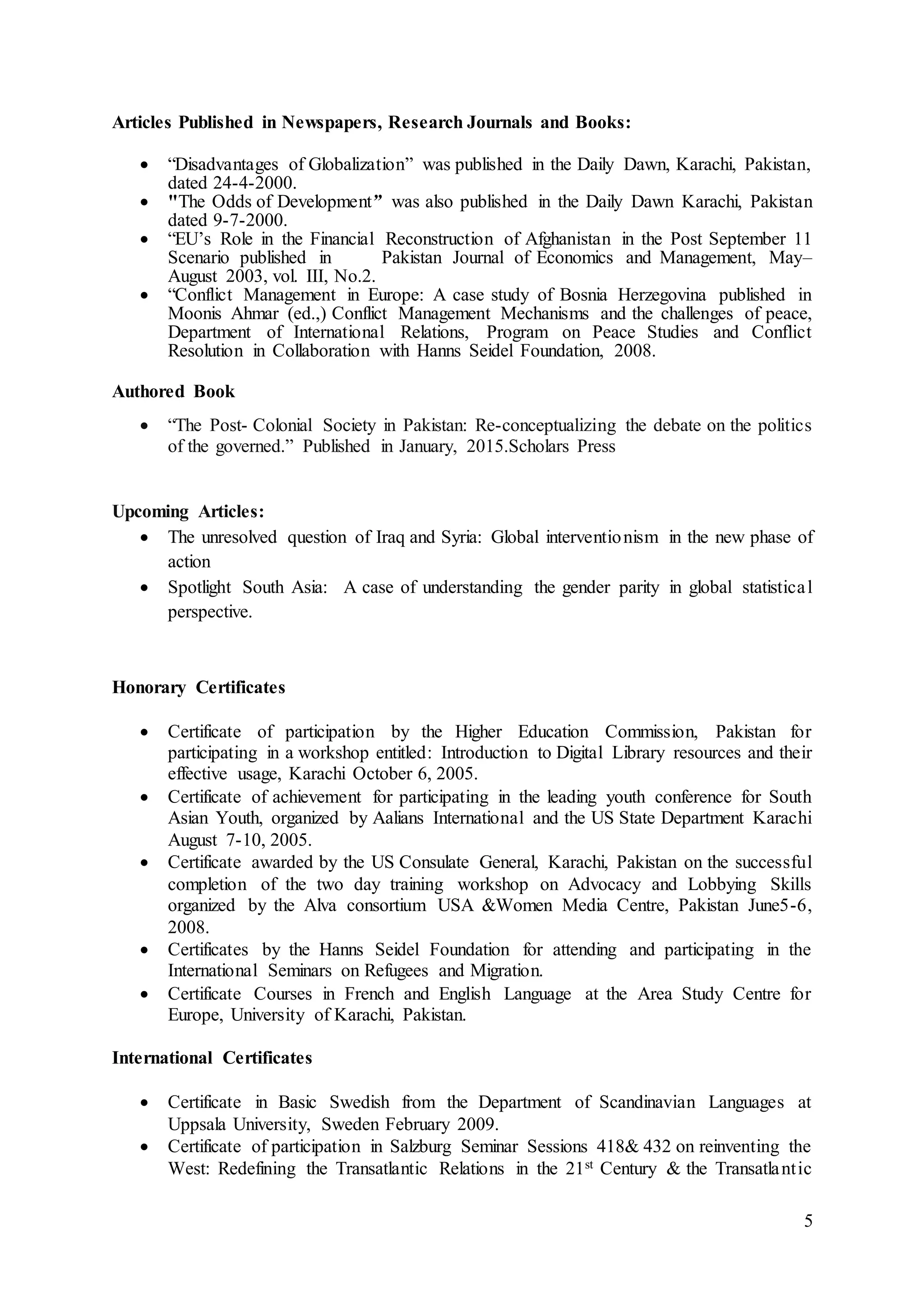 Dr.Tehseen Nisar Resume 20.03.16