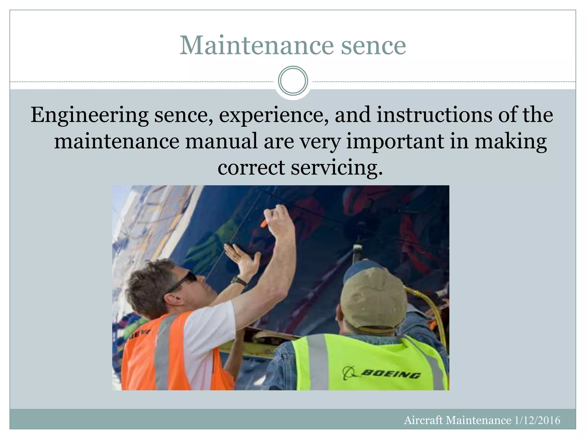 Aircraft Maintenance | PPTX