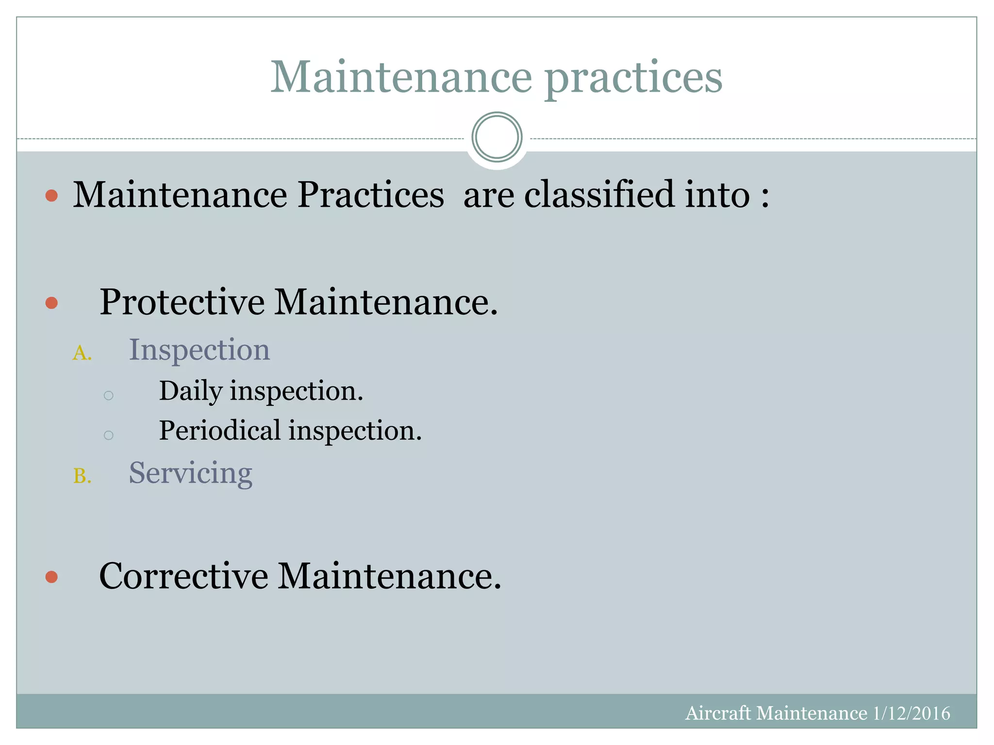 Aircraft Maintenance | PPTX