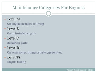 Aircraft Maintenance | PPTX