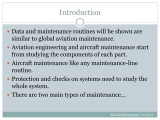 Aircraft Maintenance | PPTX