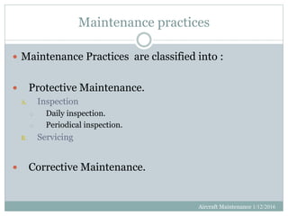 Aircraft Maintenance | PPTX