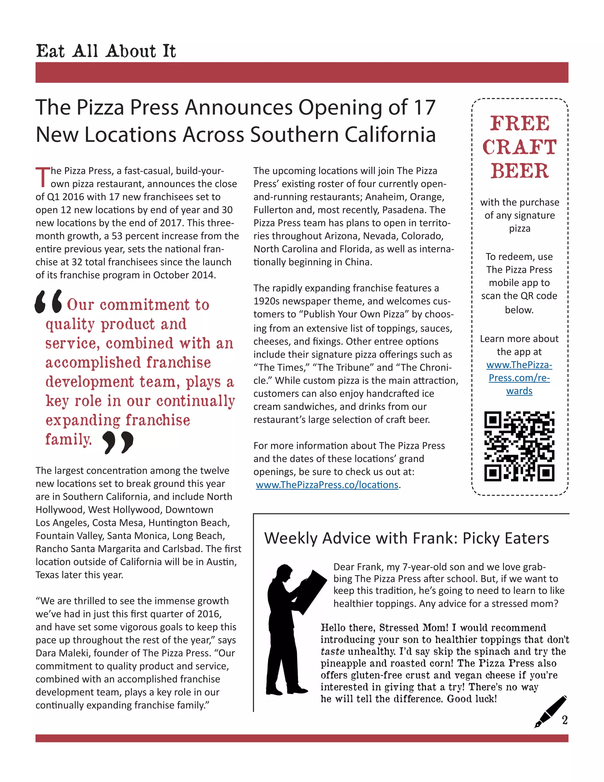 pizza press newsletter | PDF