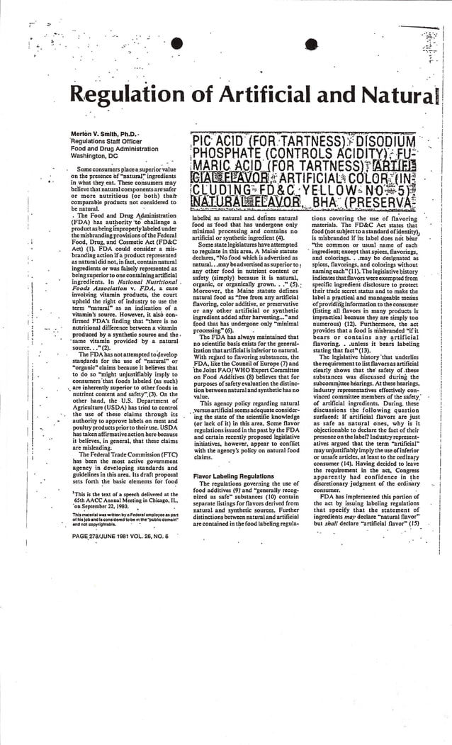 Regulation of flavor ingredients scan0001 | PDF