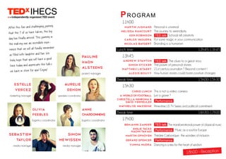 TEDxIHECSProgram | PDF