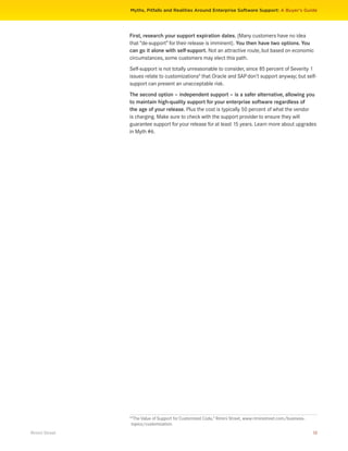 Myths, Pitfalls and Realities Around Enterprise Software Support | PDF ...