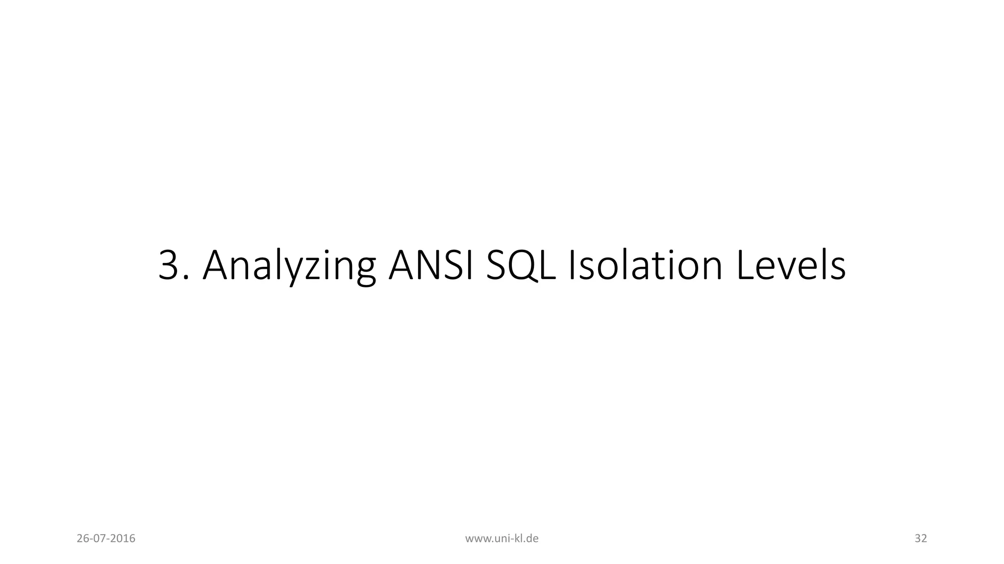 Presentation_ANSI_SQL_Isolation_Levels | PDF | Databases | Computer Software and Applications