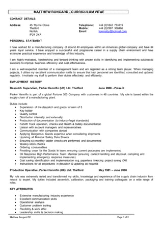 MB CV 2015 V1 | DOCX