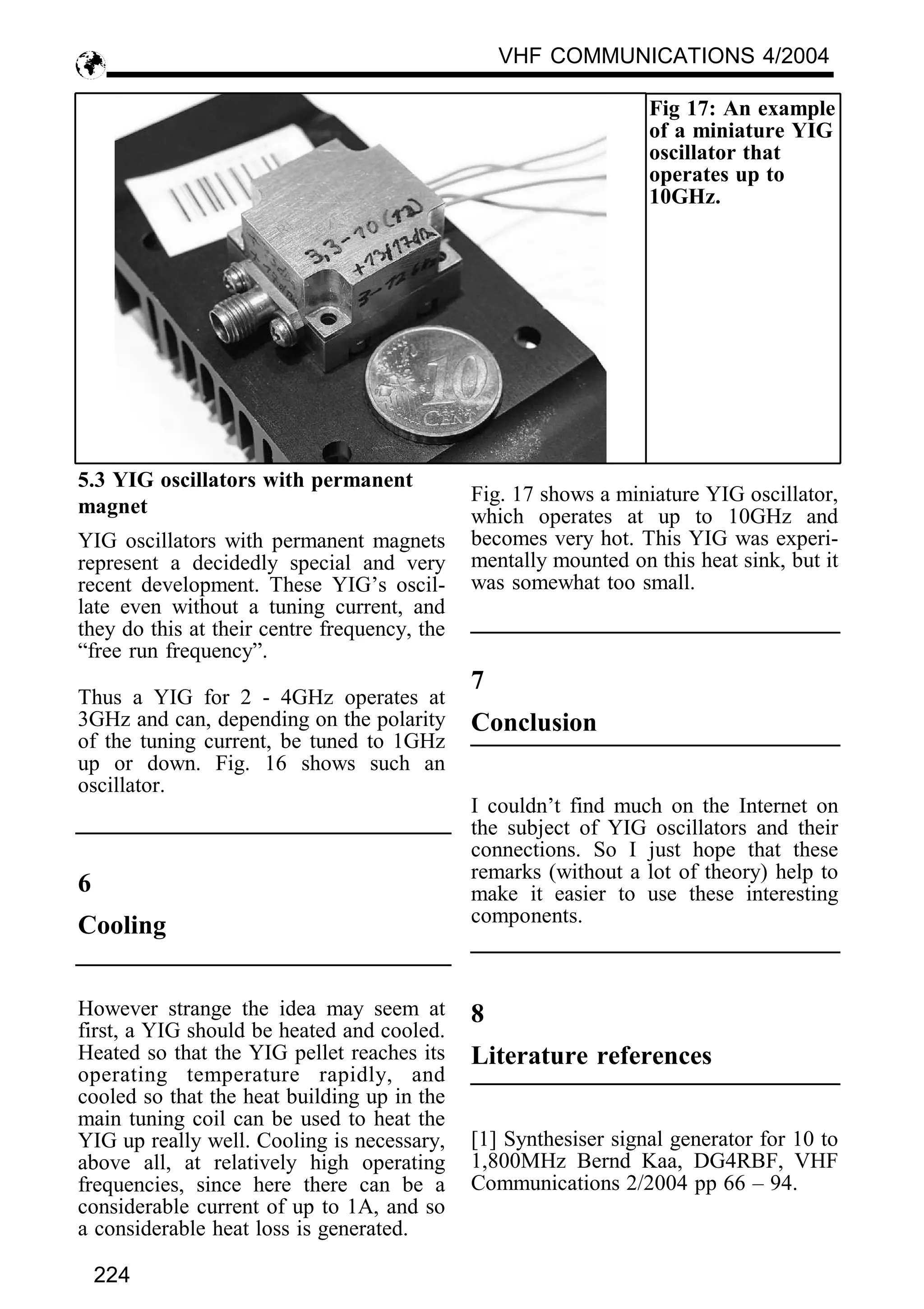 A Simple Approach tyo YIG Oscil | PDF