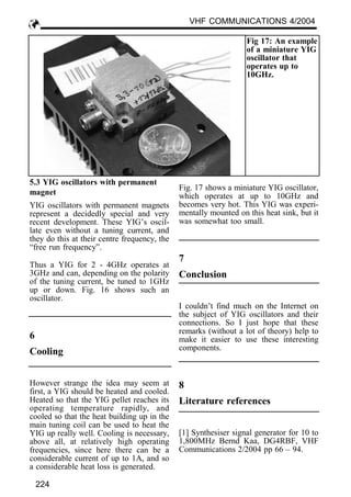 A Simple Approach tyo YIG Oscil | PDF | Musical Instruments | Hobbies ...