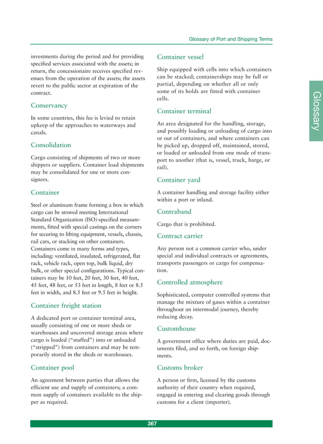 Glossary of Port and Shipping Terms | PDF | Cruises | Travel Type