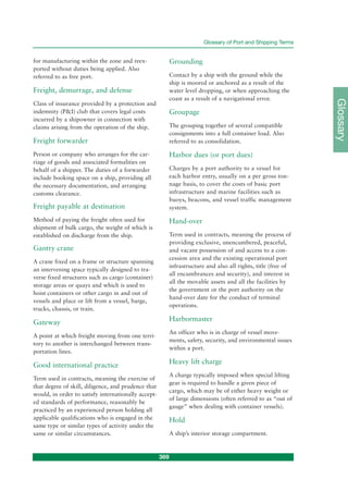 Glossary of Port and Shipping Terms | PDF