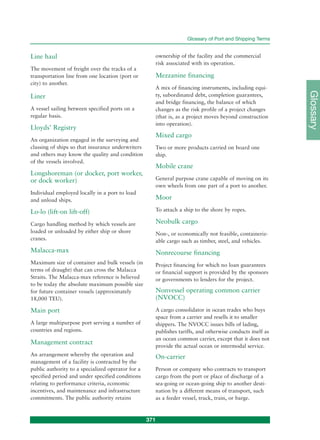 Glossary of Port and Shipping Terms | PDF