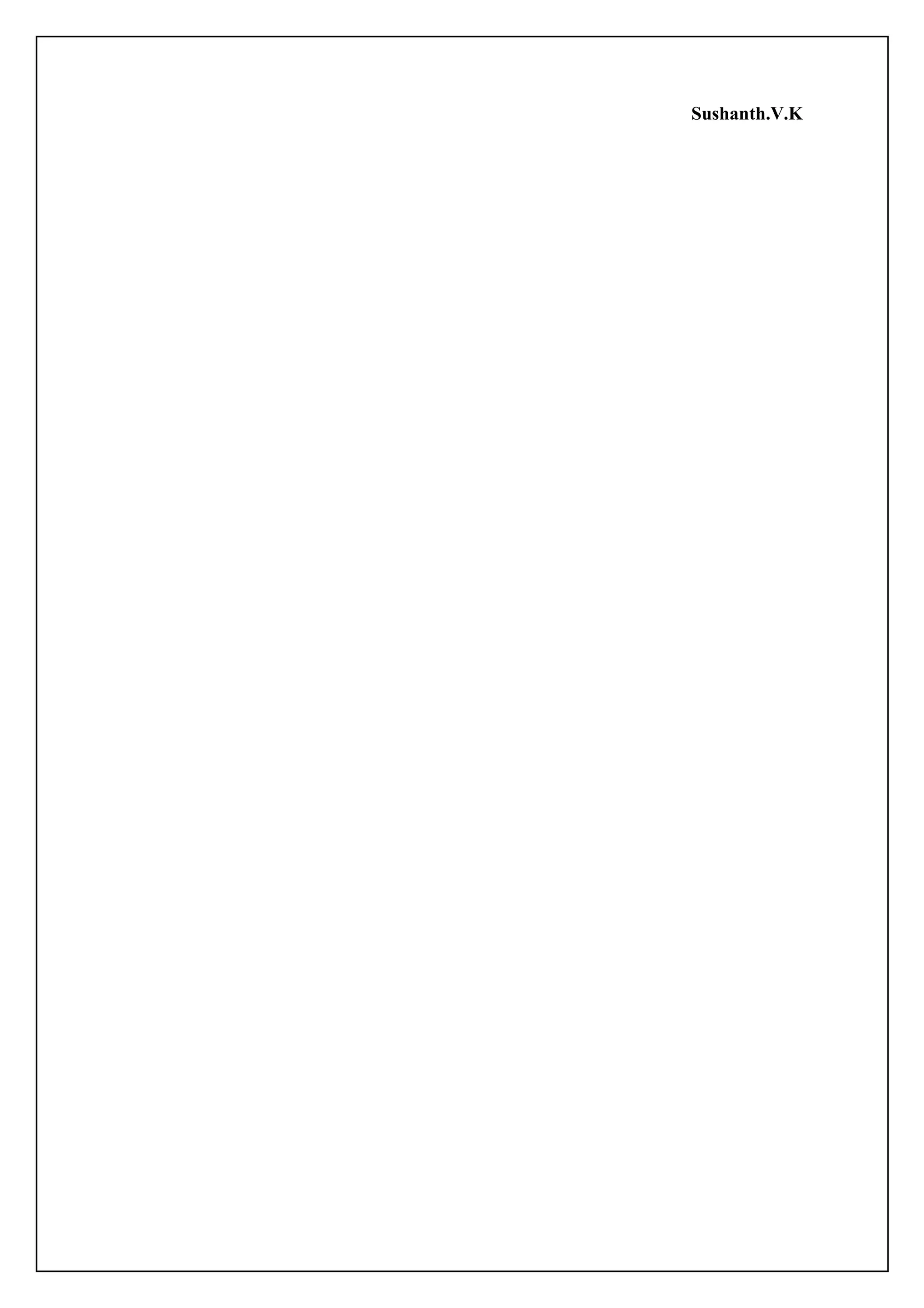 SUSHANTH cv | PDF | Free Download