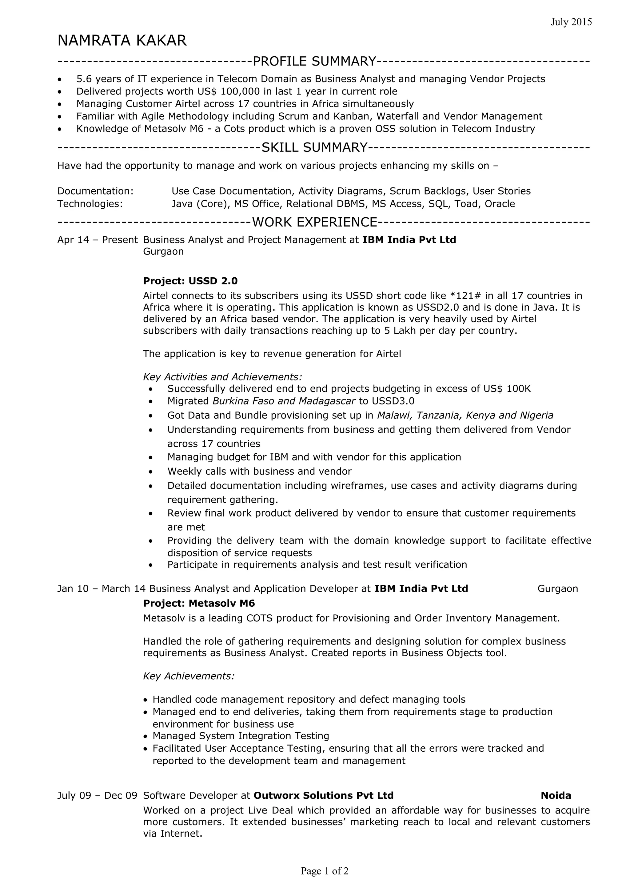 Namrata_Resume_Updated | DOC