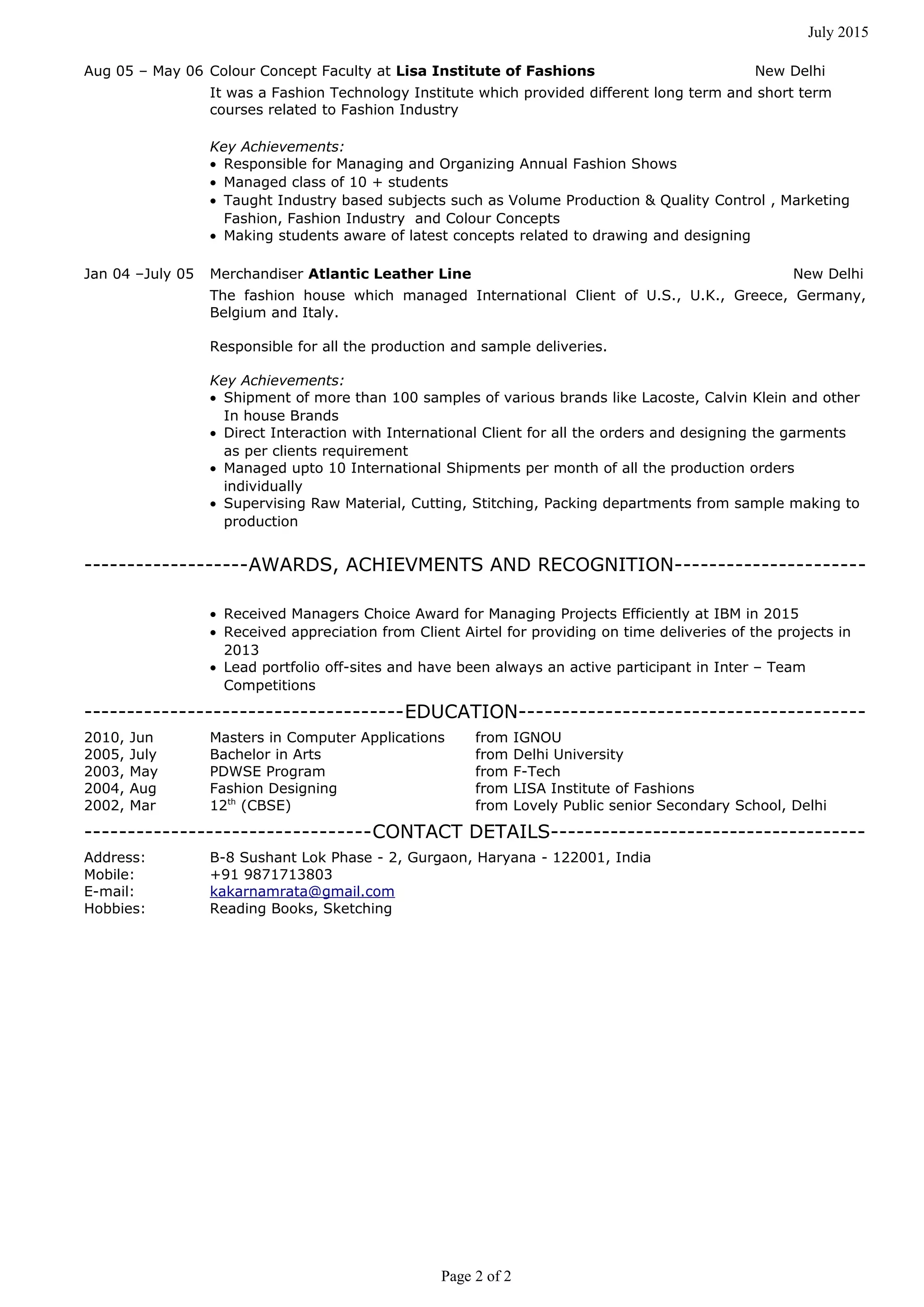 Namrata_Resume_Updated | DOC