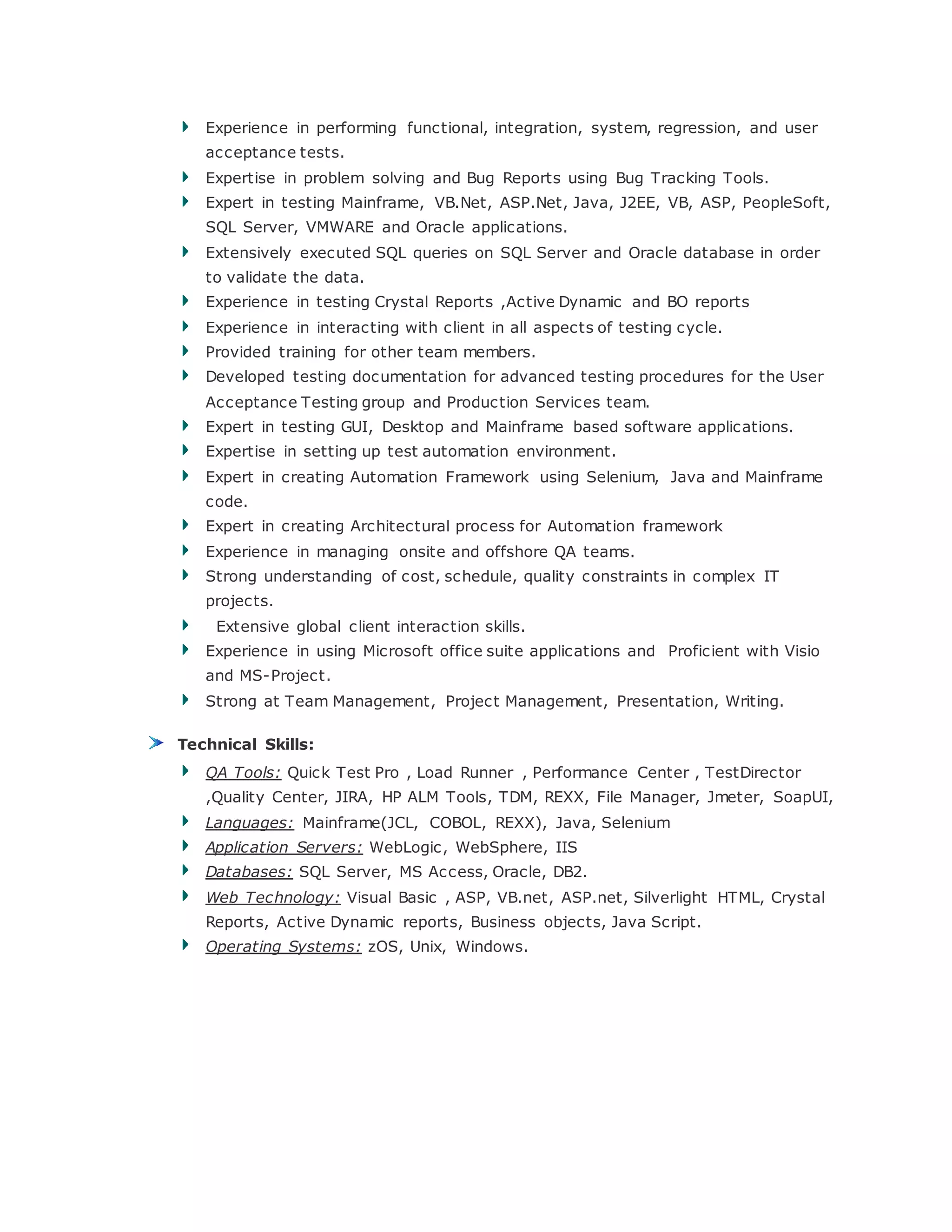 Rajasekar Resume QA | DOCX | Computer Software and Applications | Computing