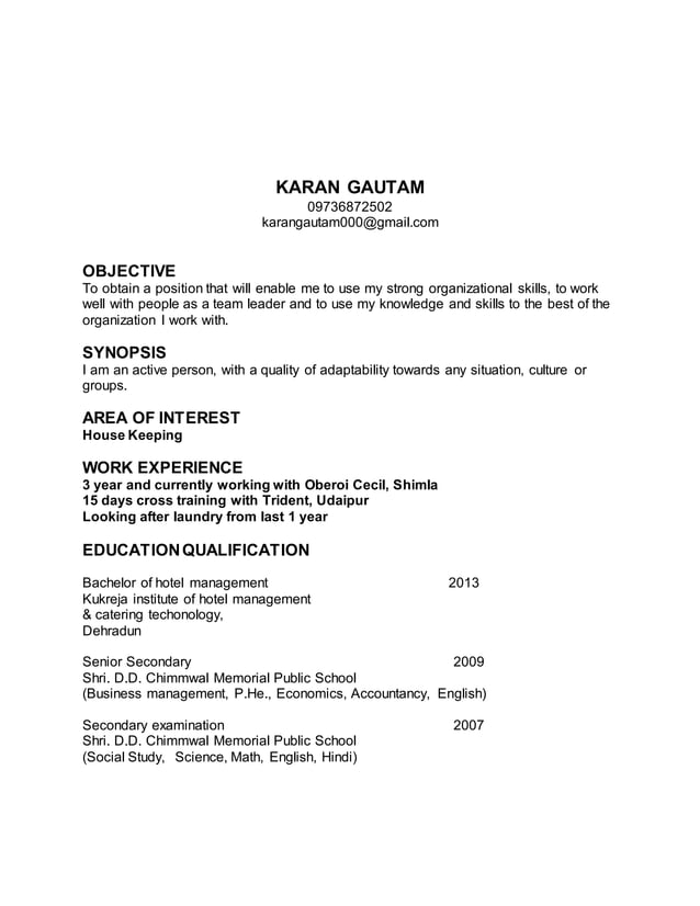 karan resume | PDF