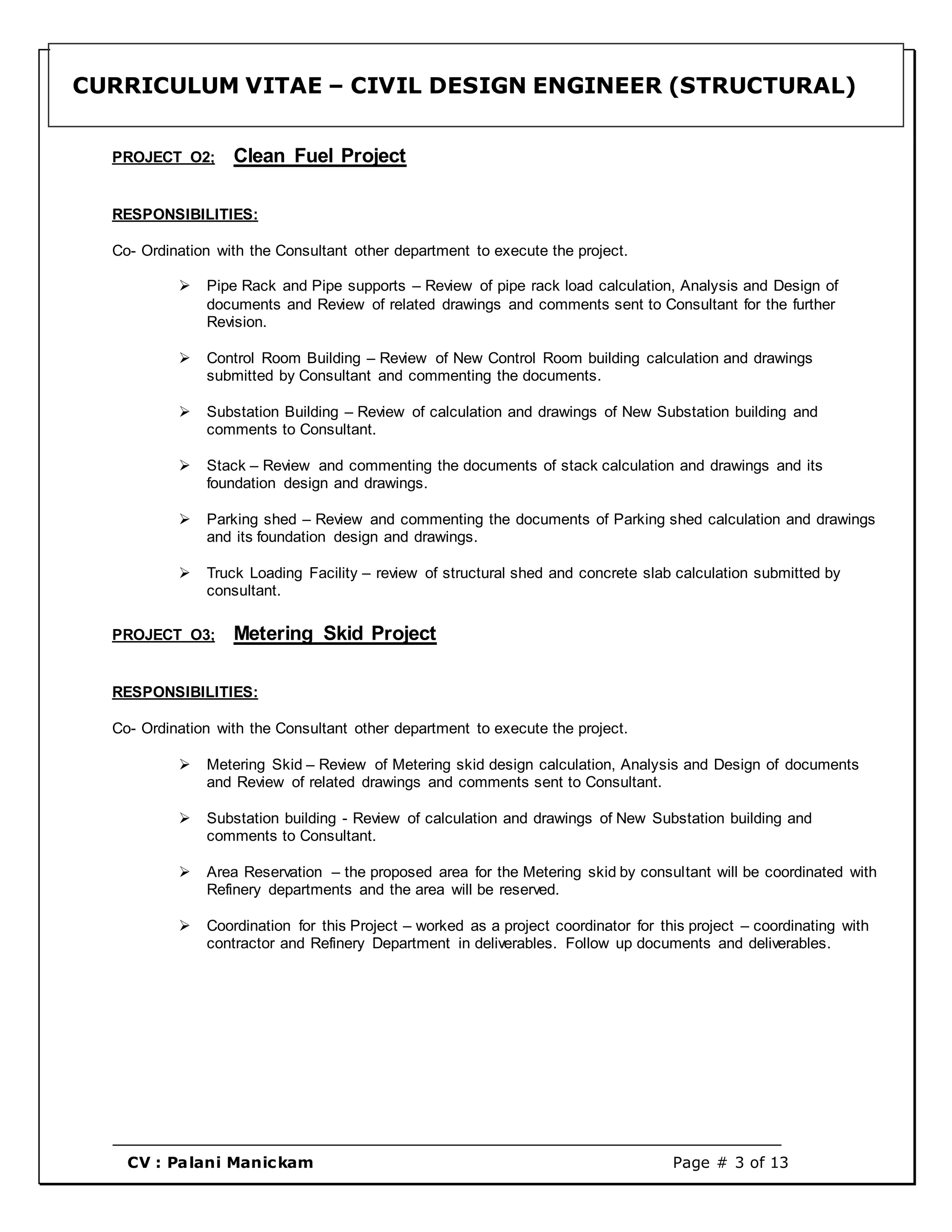 PALANI CIVIL & STRUCTURAL ENGINEER | DOCX