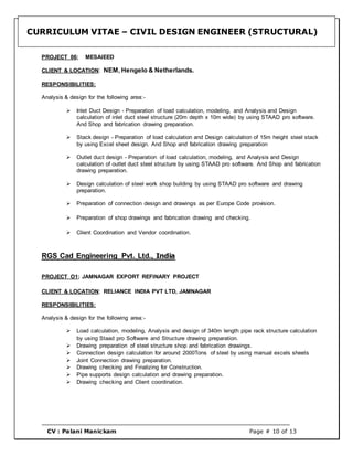 PALANI CIVIL & STRUCTURAL ENGINEER | DOCX