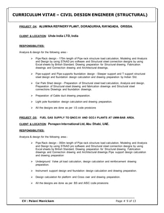 PALANI CIVIL & STRUCTURAL ENGINEER | DOCX