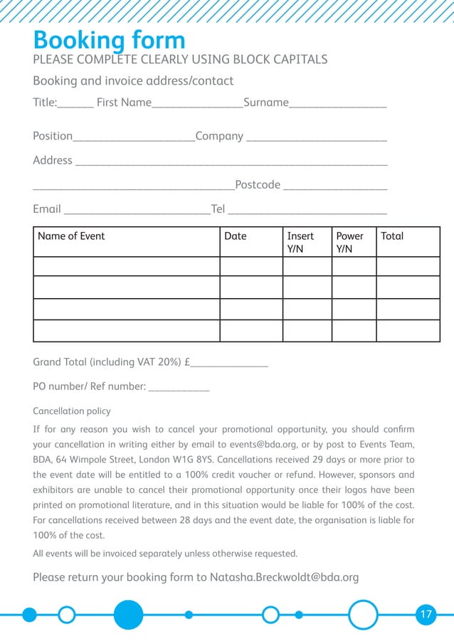 Exhibition and Event Sponsorship prospectus 2016-2017 | PDF