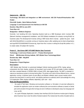 Raju Tiwari-Resume-8+ | DOCX | Operating Systems | Computer Software and Applications