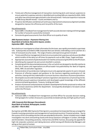 Robert Bax CV | PDF