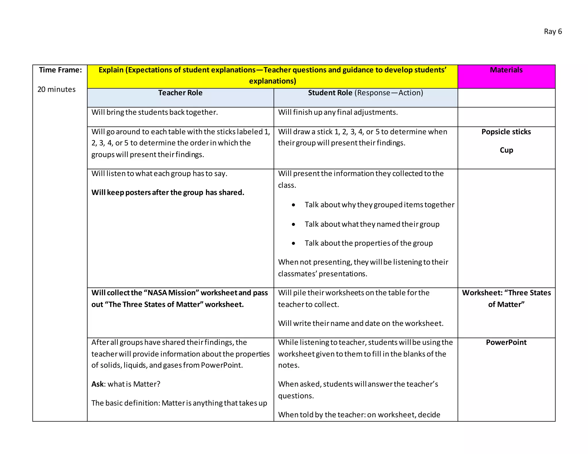 5E Lesson Plan | DOCX