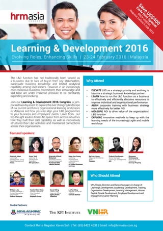 Learning Development Congress MY 2016 | PDF
