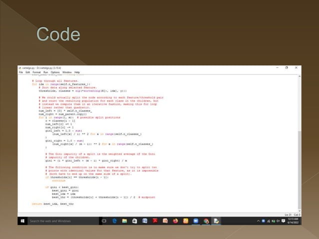 CART Algorithm.pptx | Technology & Computing