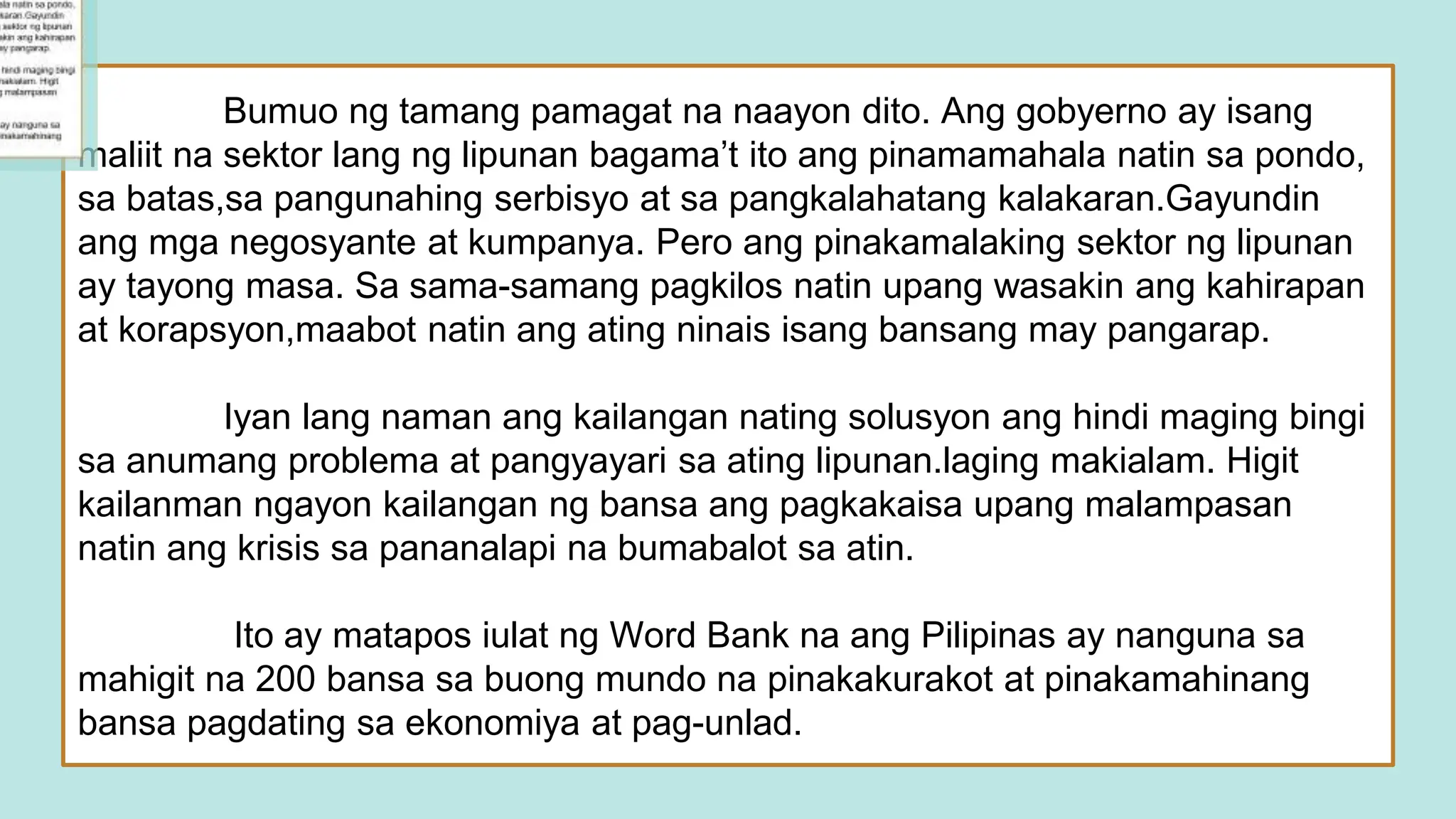 Editoryal - Filipino 4 | PPTX