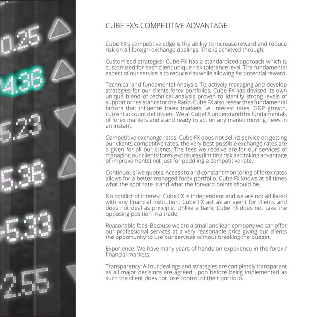 Cube FX Brochure | PDF | Stocks and Bonds | Personal Investing
