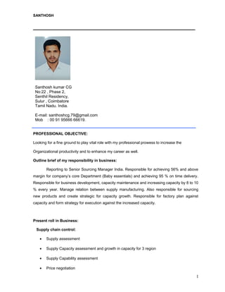 C.G.Santhosh-Resume | DOC