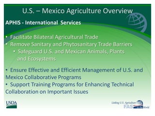 5 Dan Berman USDA Perspectiva Agricola entre Estados Unidos y México ...