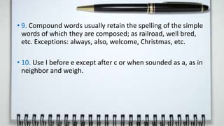 Pointers to Consider in Teaching Spelling in Elementary Grades | PPTX