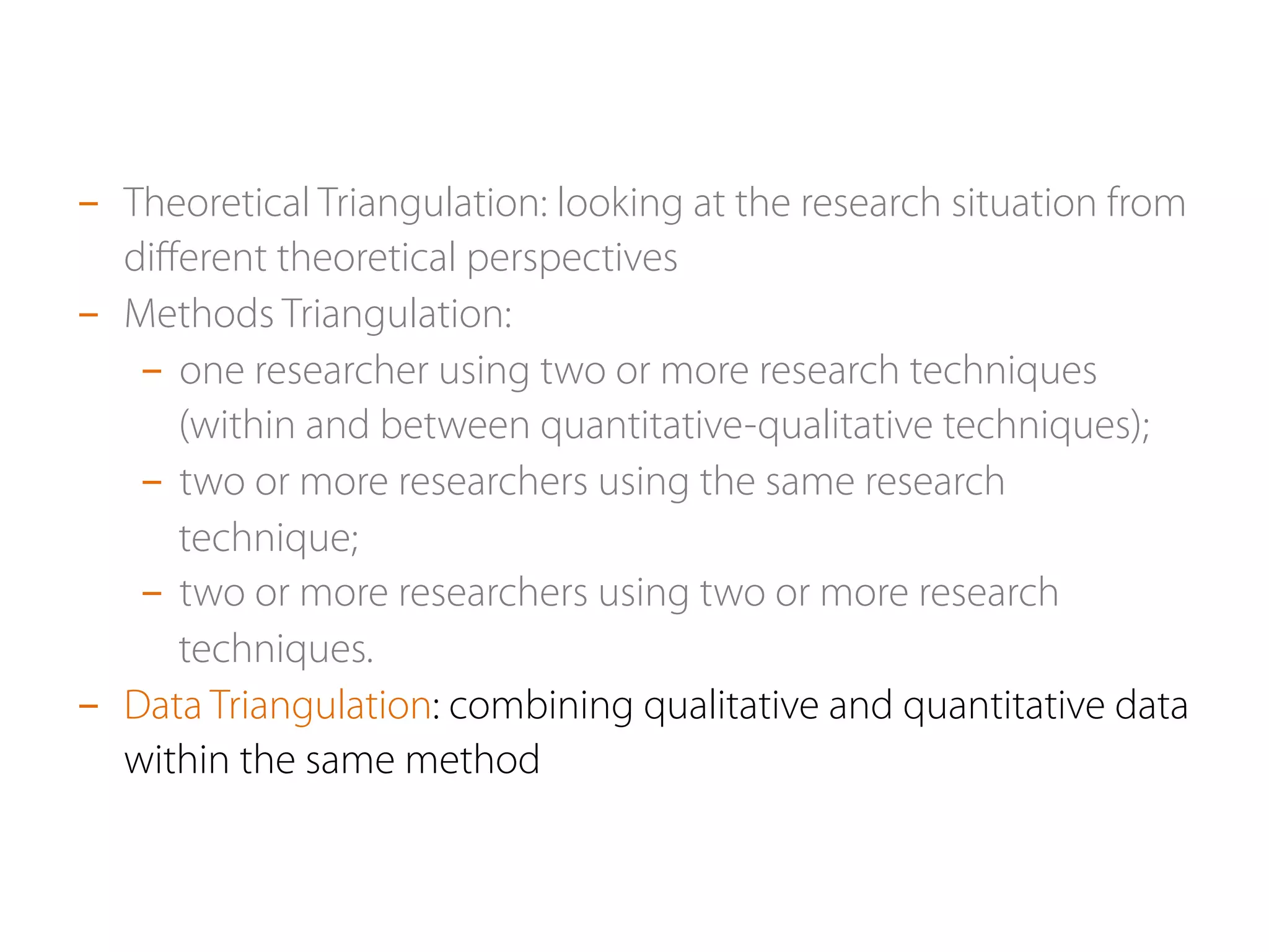 Qualitiative data analysis: data triangulation | PDF