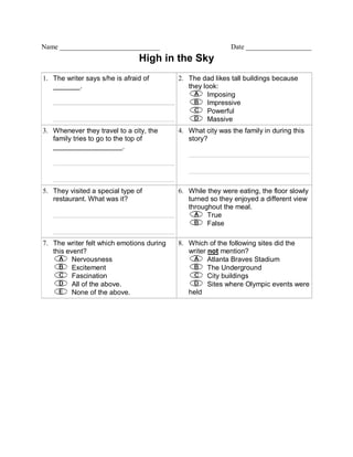 5 days of reading comprehension | PDF