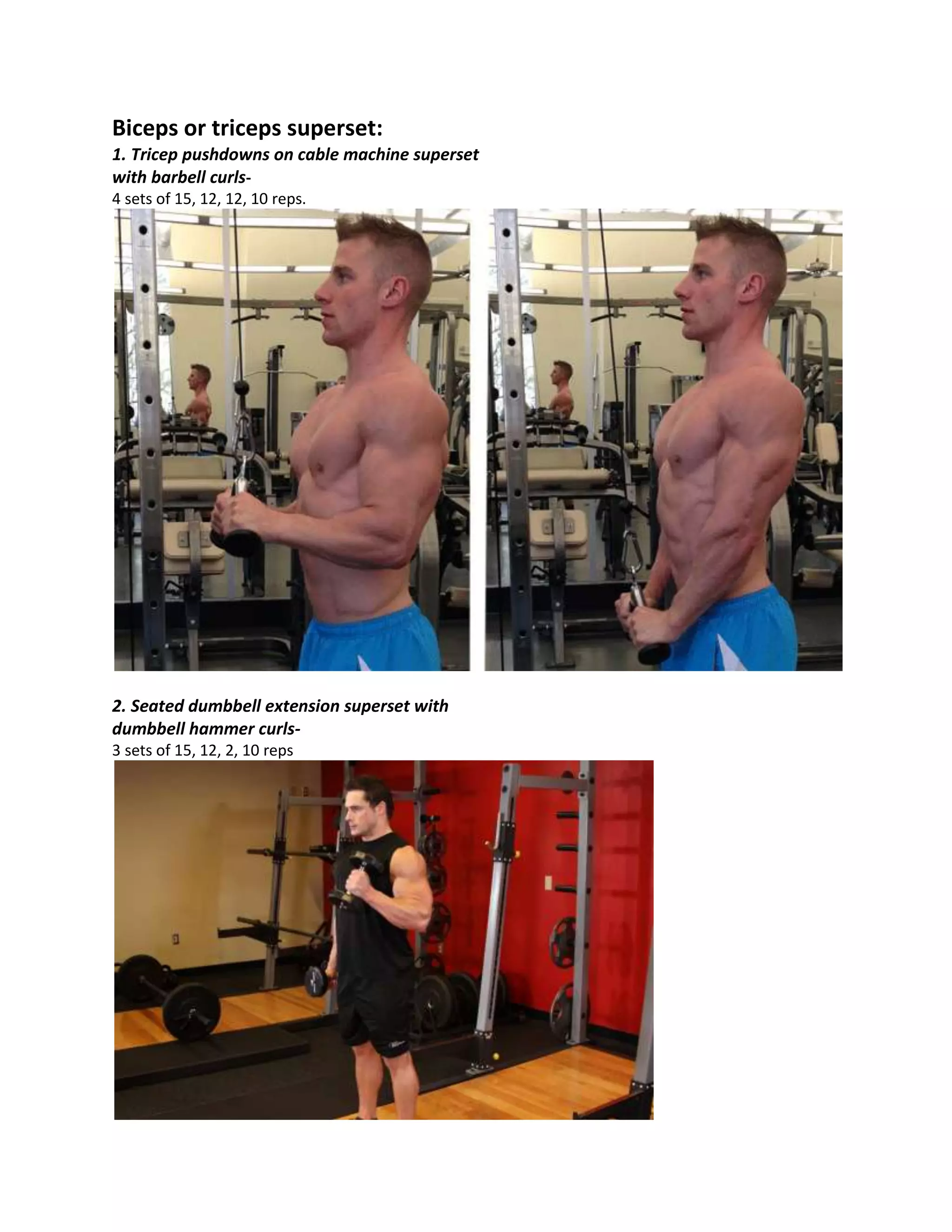 5 day workout routine | DOCX