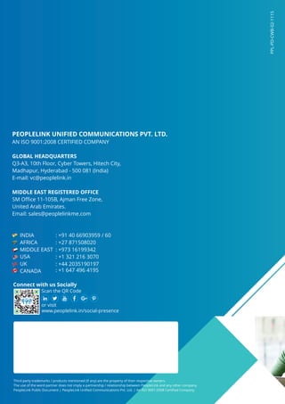 PeopleLink-Corporate-Brochure-2015-V2 | PDF