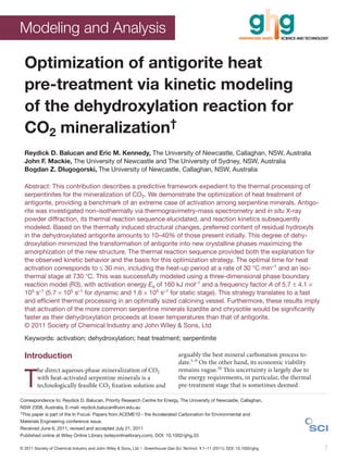 Balucan_2011_Optimization of antigorite heat pre-treatment via kinetics ...