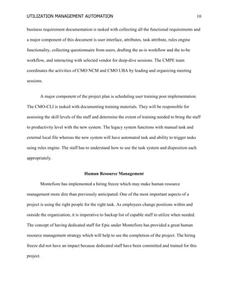 PGodfrey_Automation of Utilization Management | PDF