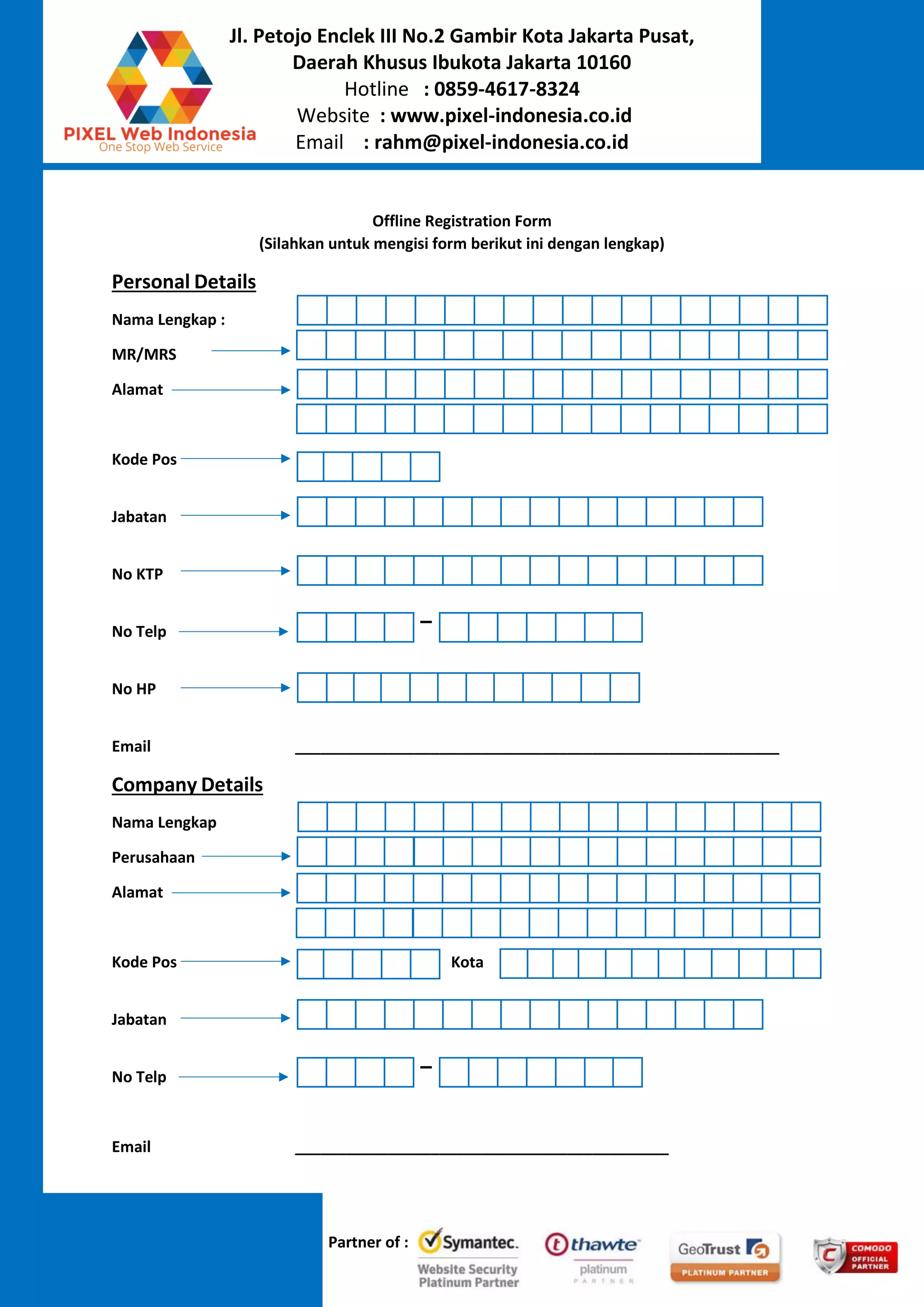 form registrasi pixel terbaru- rahm | PDF