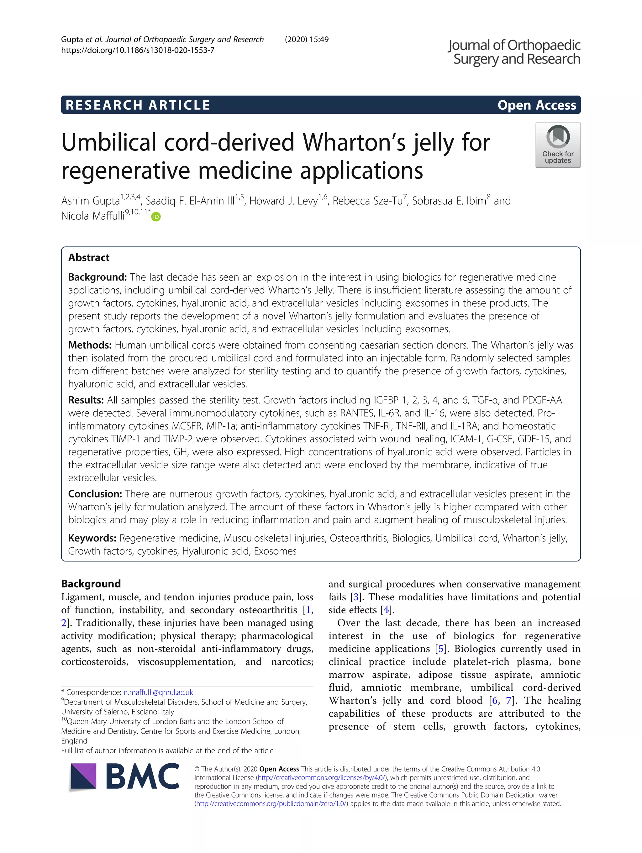 Umbilical cord-derived-whartons-jelly-for-regenerative-medicine-applications | PDF