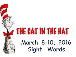 01-at words and SIGHT WORDS CAT IN THE HAT-COMES BACK_PPT | PPTX