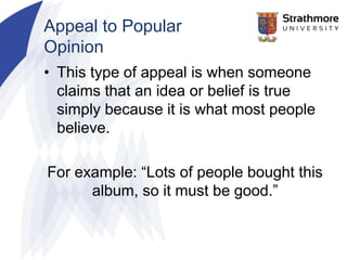 Example Appeal To Popularity