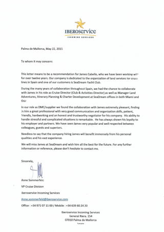 Reference Letter - Anne Sommerfeld | PDF