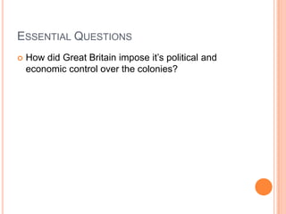 5d colonial relationships | PPTX